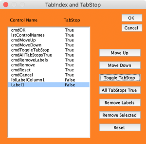TabIndex and TabStop – MDUF