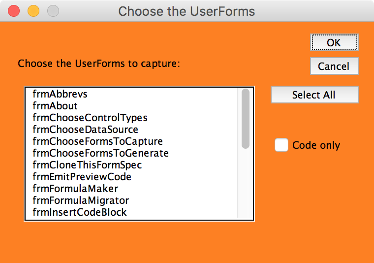 Capturing UserForms From A LegacyWorkbook MDUF